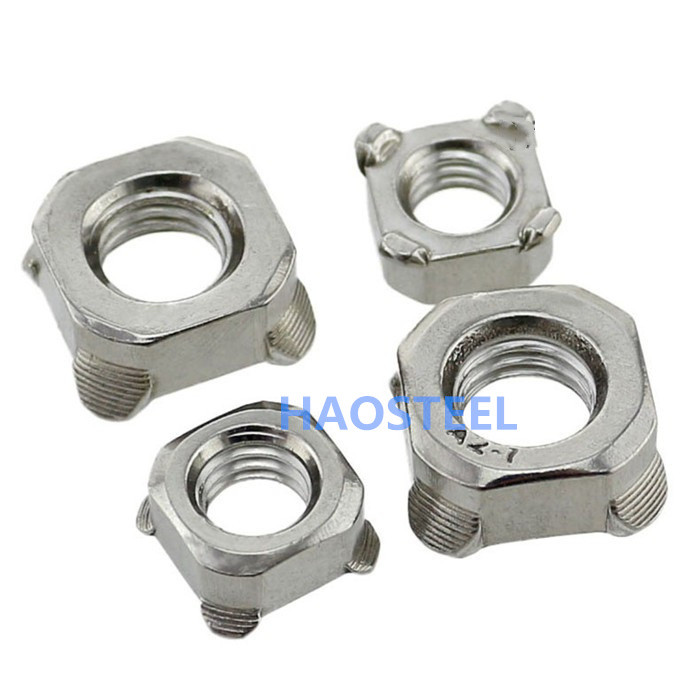 Square Stainless Steel Welding Nut 201 304 304L 316 316L 321 2205 2520 2507